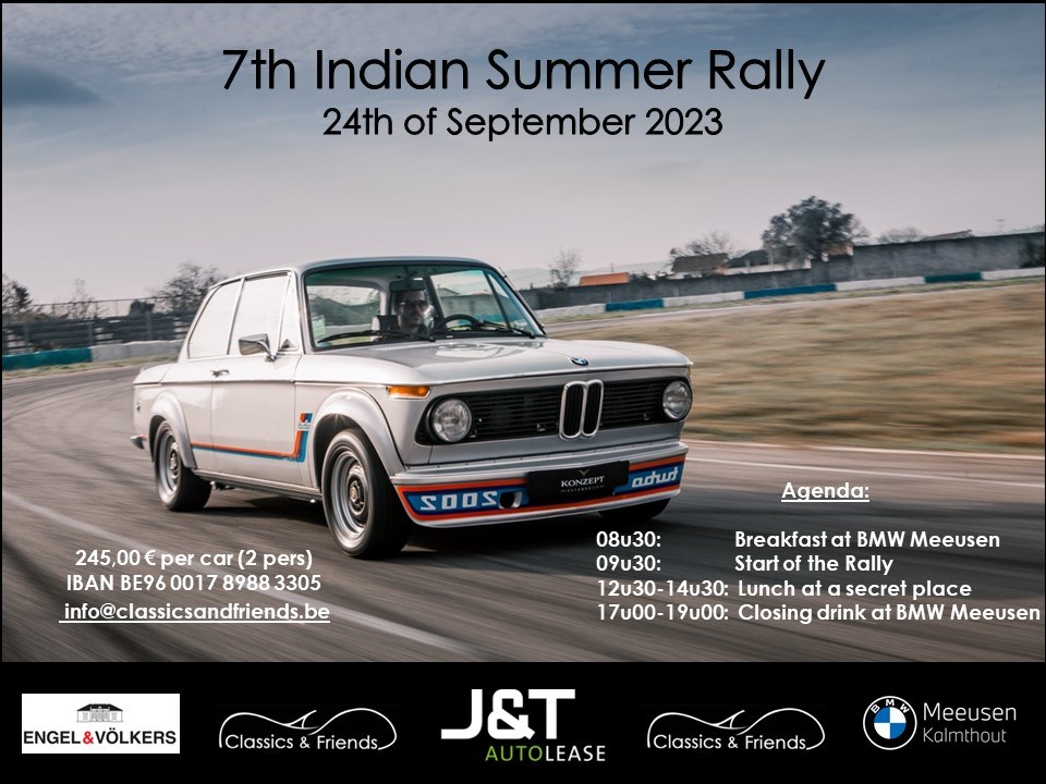7th Indian Summer Rally Classics & Friends | Classic Car Passion