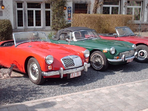 Verhuur Engelse sportauto's in de prachtige Ardennen Other MG-A | Wagen ...